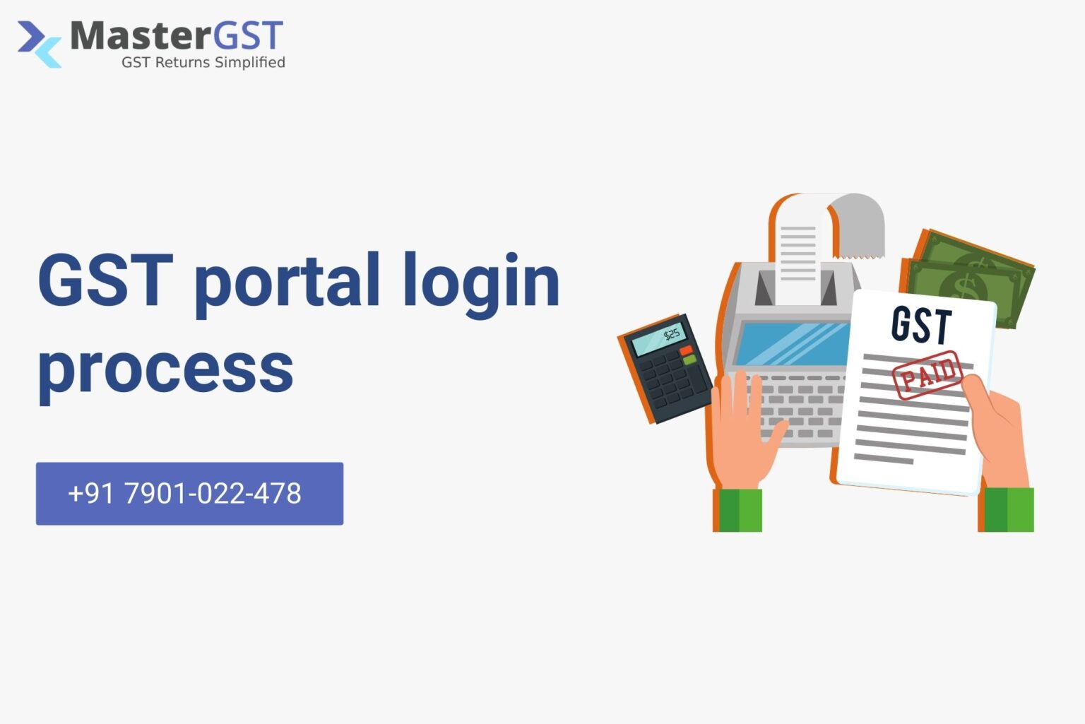 GST portal login process - MasterGST