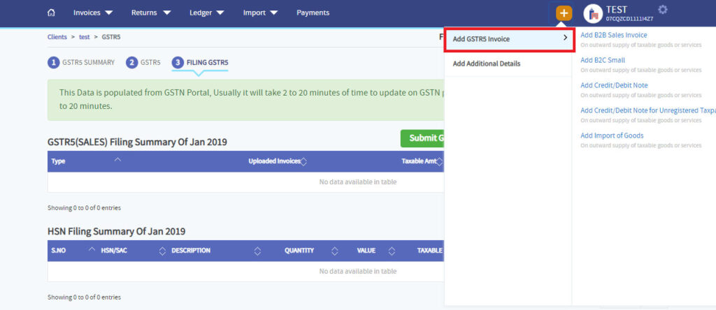 How to file GSTR5 form - MasterGST
