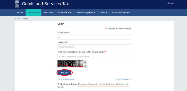 GST login process - MasterGST