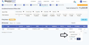 What are unclaimed invoices - MasterGST