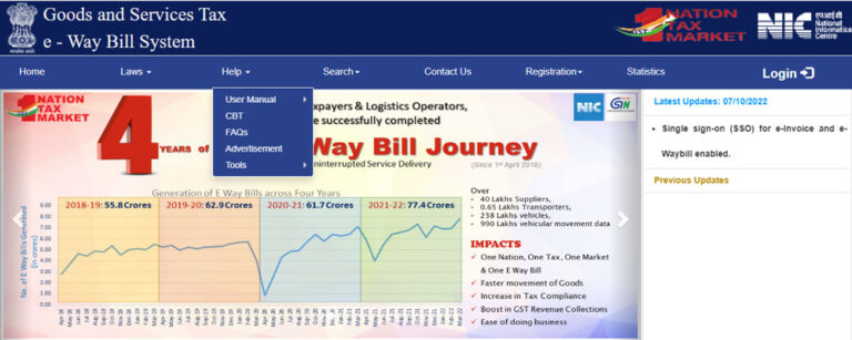 e Way Bill Login Portal Guide - MasterGST